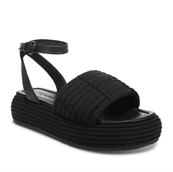 Vince | Shoes | Vince Pali Cord Ankle Strap Platform Sandals In Black ...